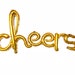 Cheers Balloon Engagement Party Decor Gold Cheers Script - Etsy