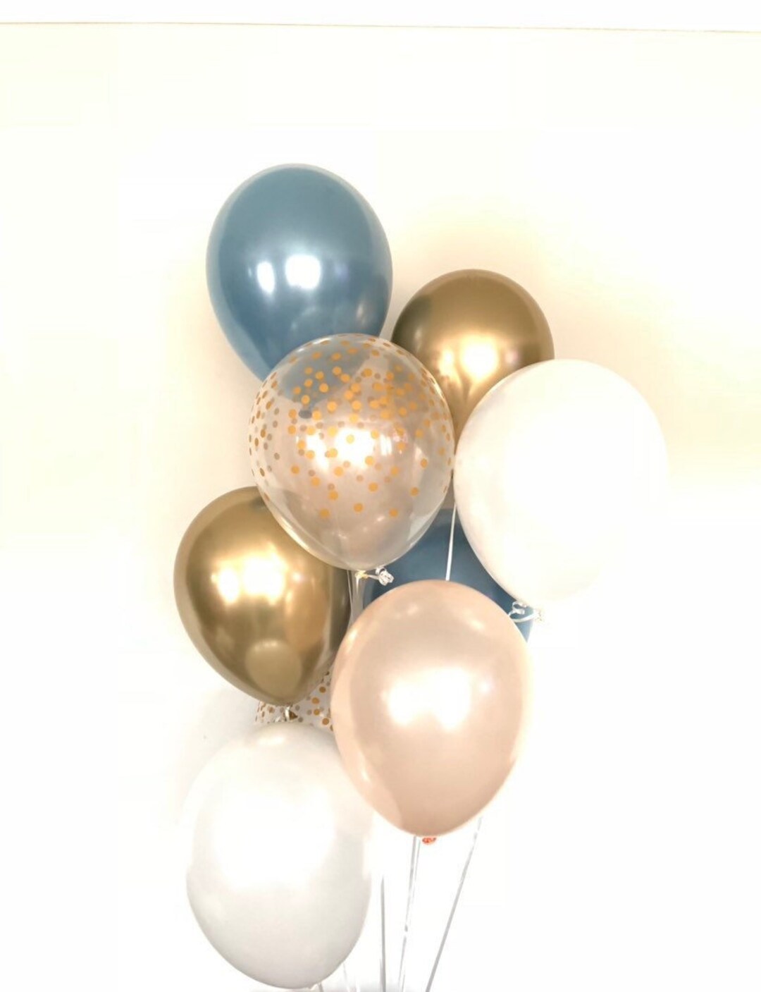 Slate Blue Balloons | Slate Blue Wedding Decor | Slate Blue and Peach ...
