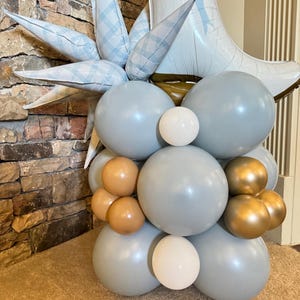 White Cowgirl Boot Balloon Tower Kit First Rodeo Barnyard Balloon Tower ...