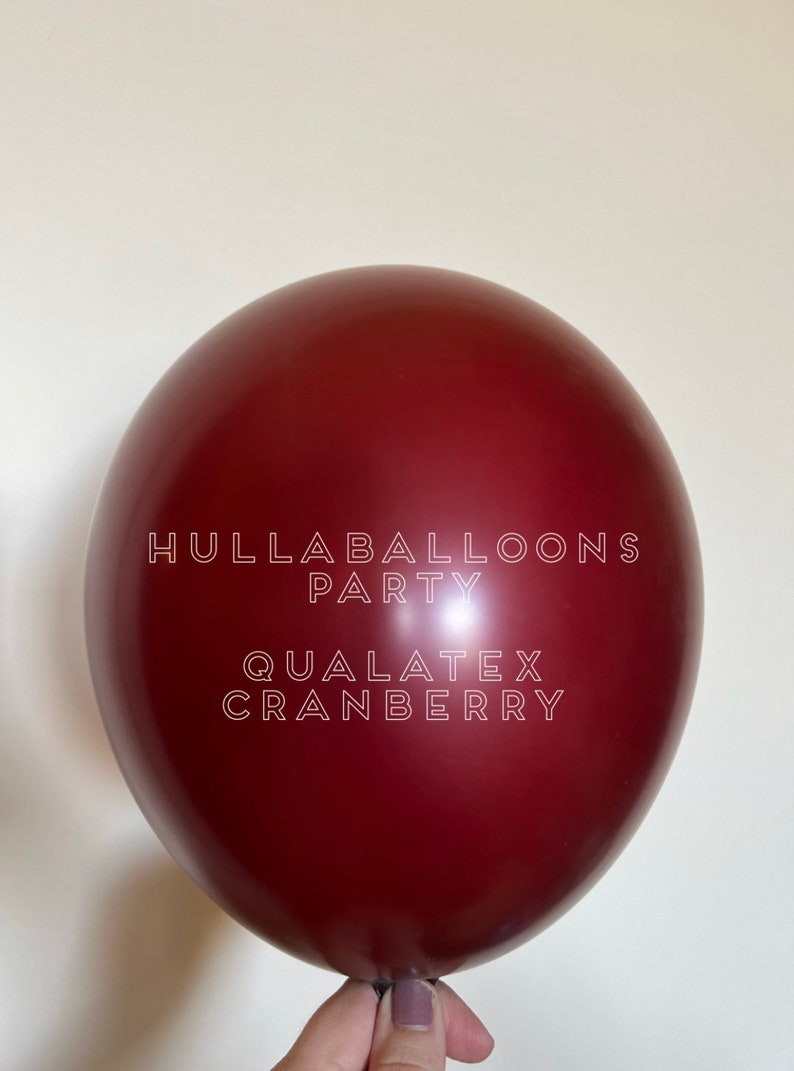 New Qualatex Cranberry Latex Balloons | Burgundy Birthday Party Decor ...