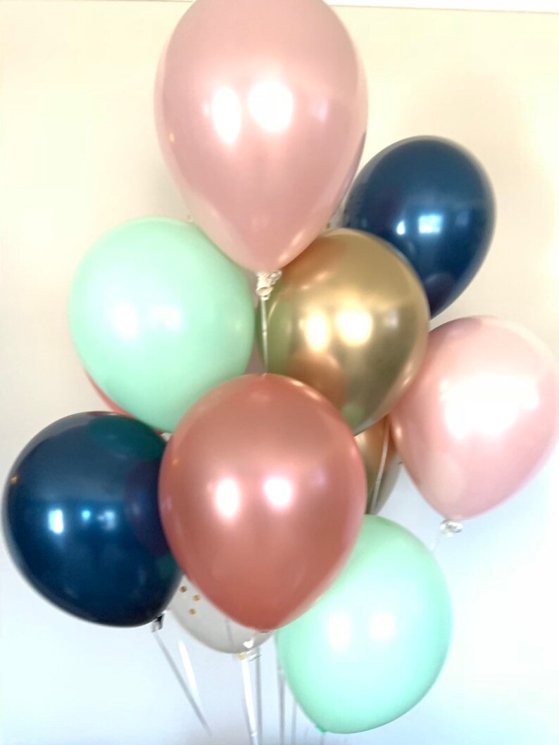 Pink Blush Balloons | Blush and Gold Balloons | Mint and Blush Balloons ...