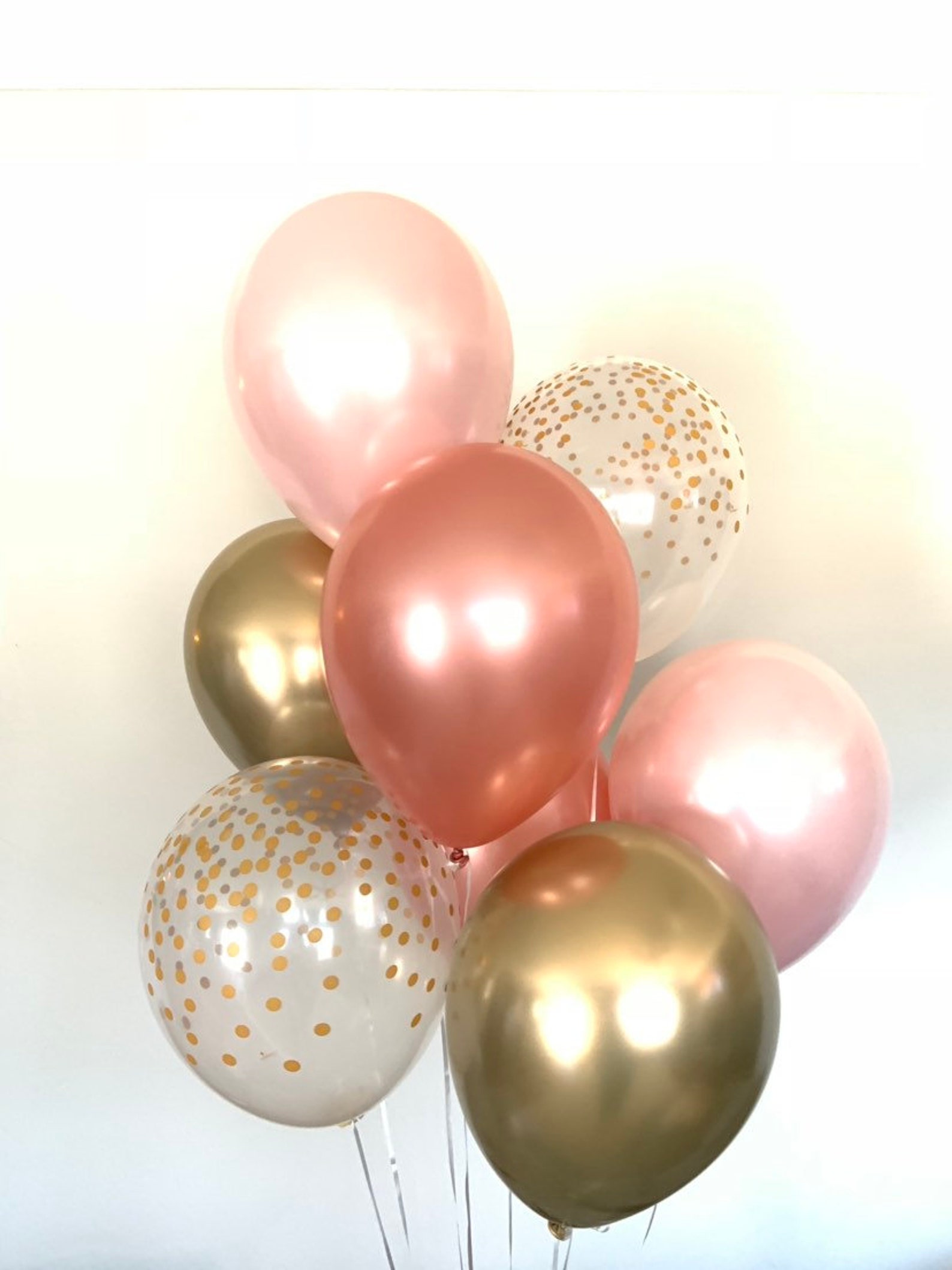 Pink Blush Balloons | Blush and Gold Balloons | Gold and Blush Balloons ...