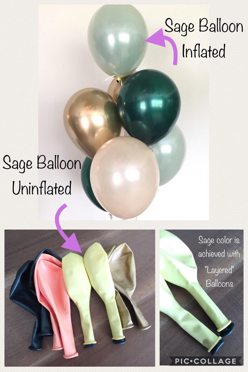 Sage Green Balloons | Light Green Wedding Decor | Green and Gold ...