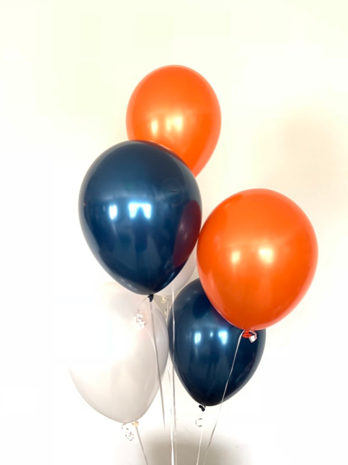 Orange and Navy Balloons Football Balloons Little Pumpkin | Etsy