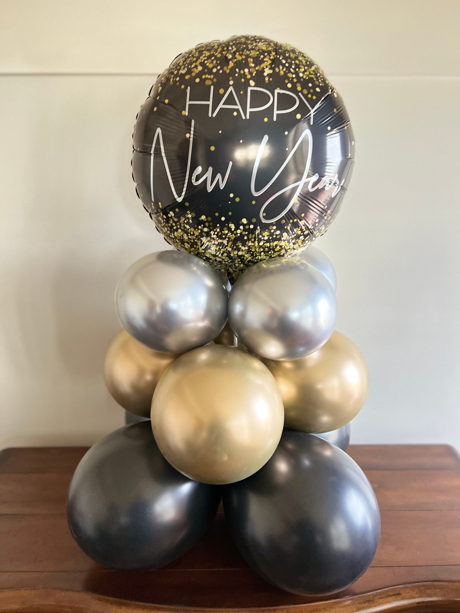 Happy New Years Balloon Centerpiece DIY Kit New Years Eve - Etsy