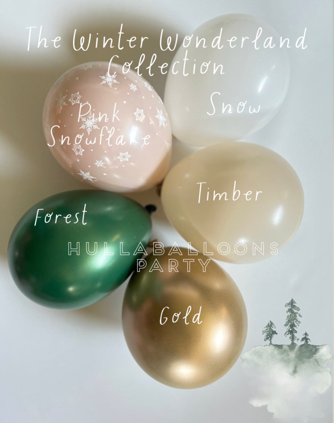 Winter Wonderland Balloons | Pink Adventure Awaits Balloons | Woodland ...