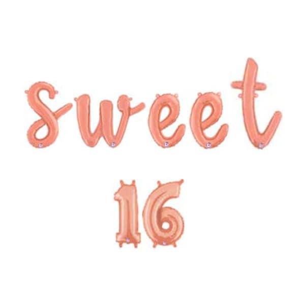 Sweet Sixteen Script - Etsy