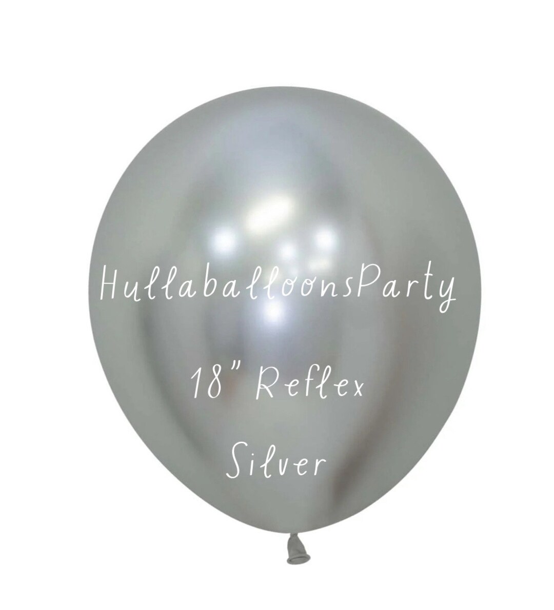 18 Inch Reflex Silver Balloons | Sempertex Reflex Silver Latex Balloons ...