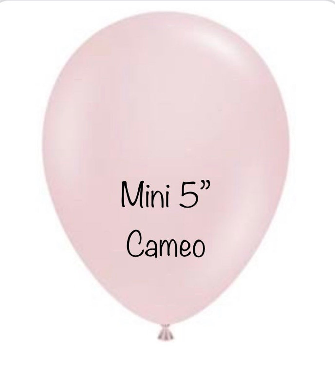 Mini 5” Cameo Latex Balloons | Light Blush Balloons | Cameo Balloons ...