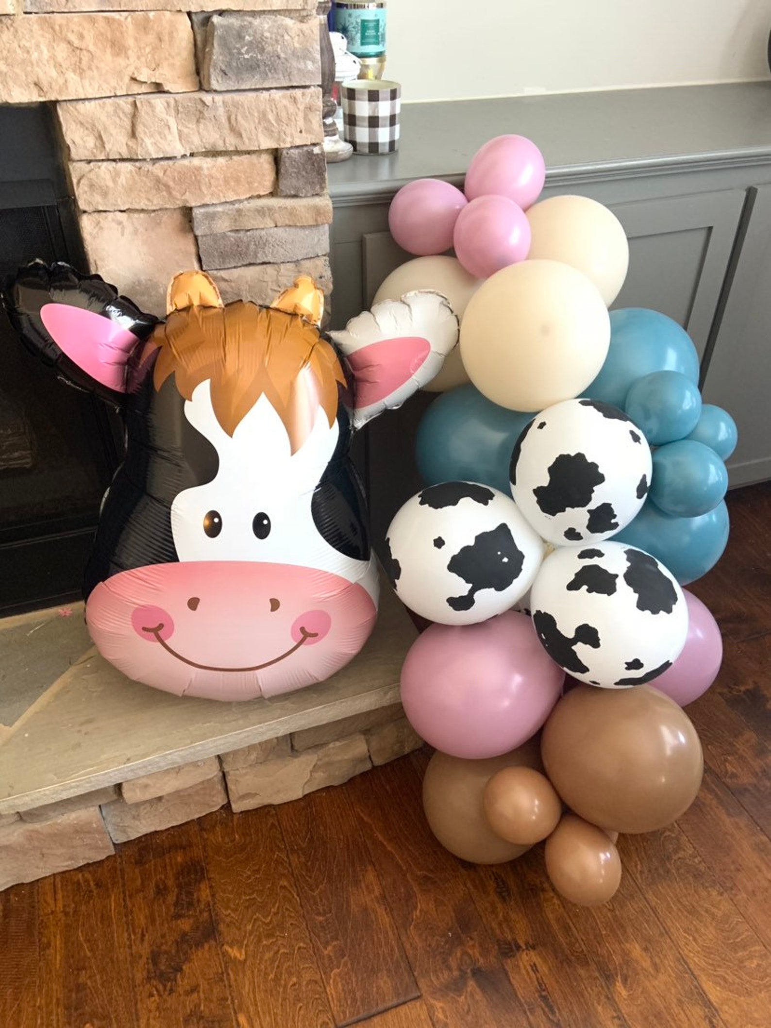 Barnyard Balloon Garland Farm Balloon Garland Oink Moo | Etsy