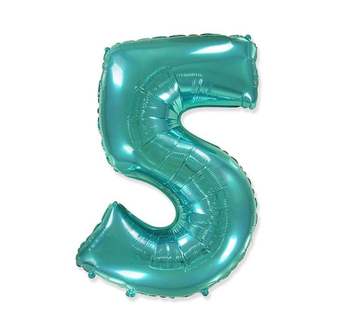 Teal Number 5 Balloon Teal Fifth Birthday Balloons Mylar - Etsy