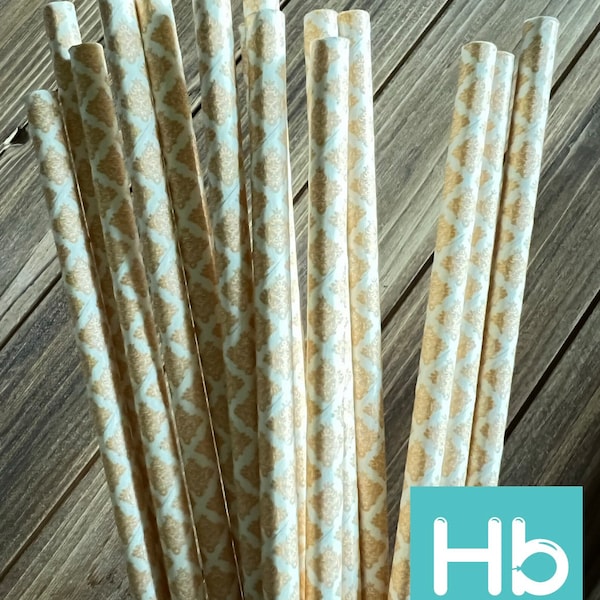 Peach Paper Straws - Etsy