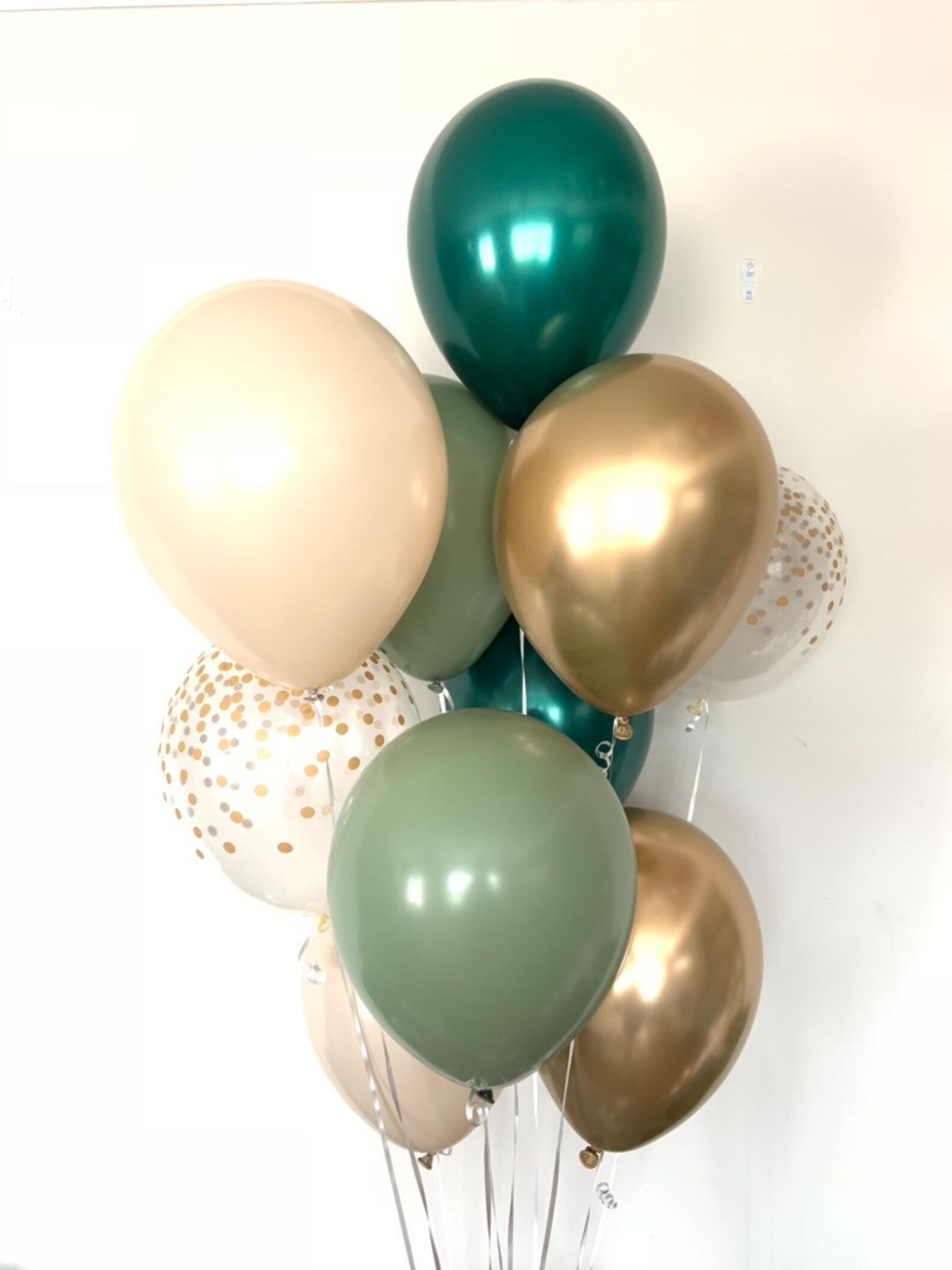 Green and Blush Balloons | Light Green Wedding Decor | Green and Gold ...