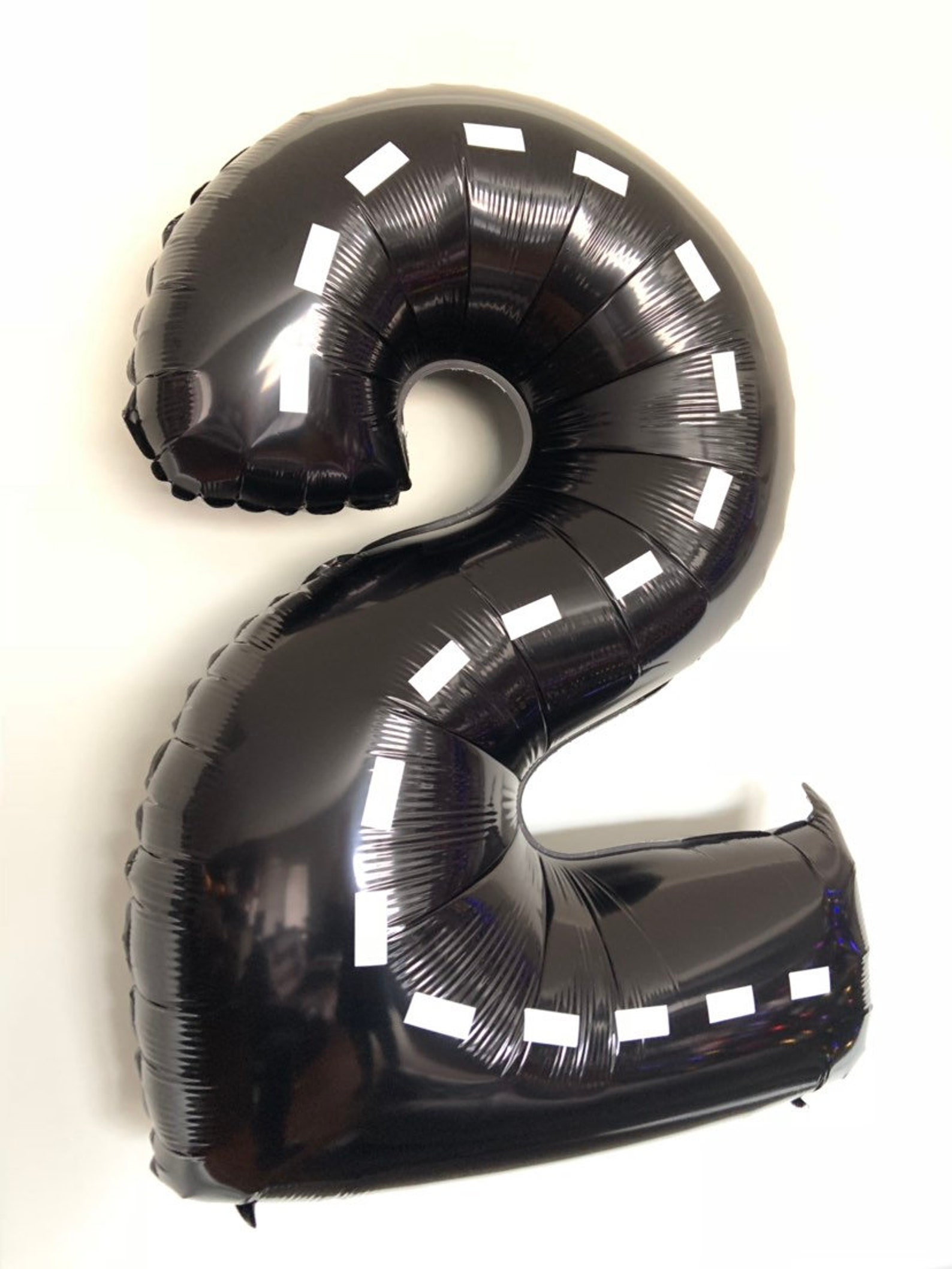 Two Fast Black Number 2 Balloon Second Birthday Balloons | Etsy