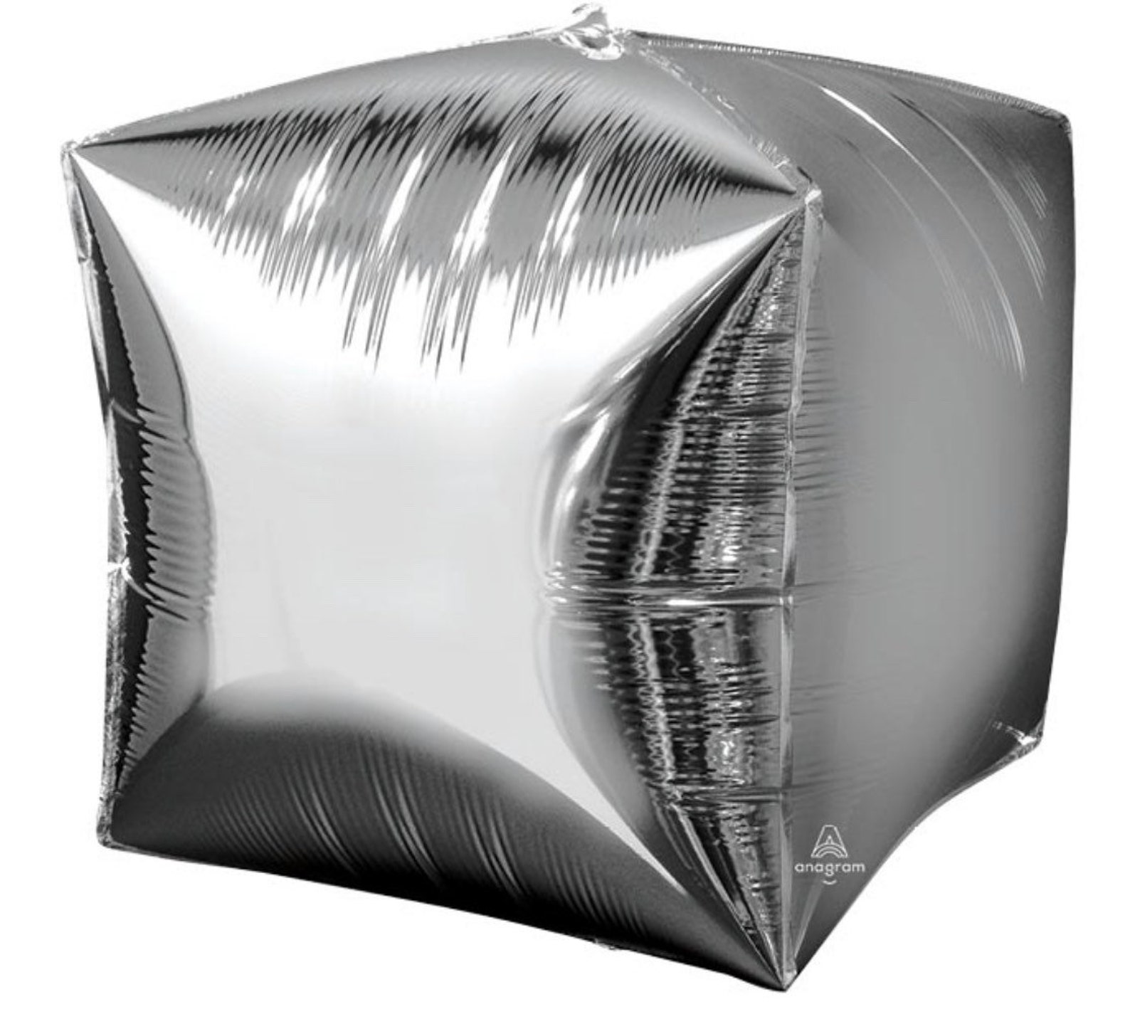 Silver Cubez Balloons | Silver Mylar Balloon | Silver Birthday Party ...