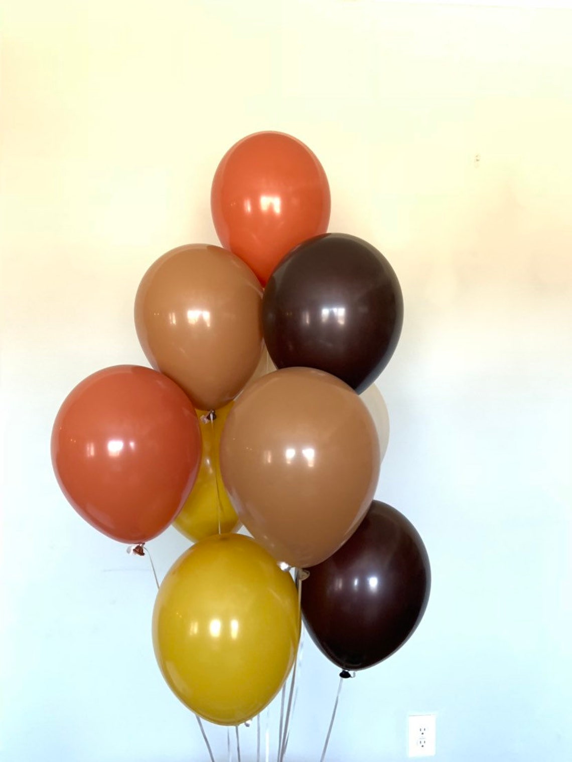Boho Rainbow Balloons Burnt Orange Balloons Fall Bridal Etsy