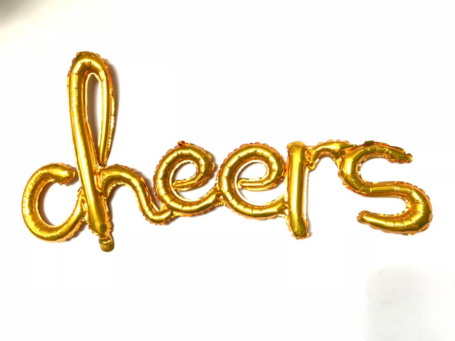Cheers Balloon Engagement Party Decor Gold Cheers Script | Etsy