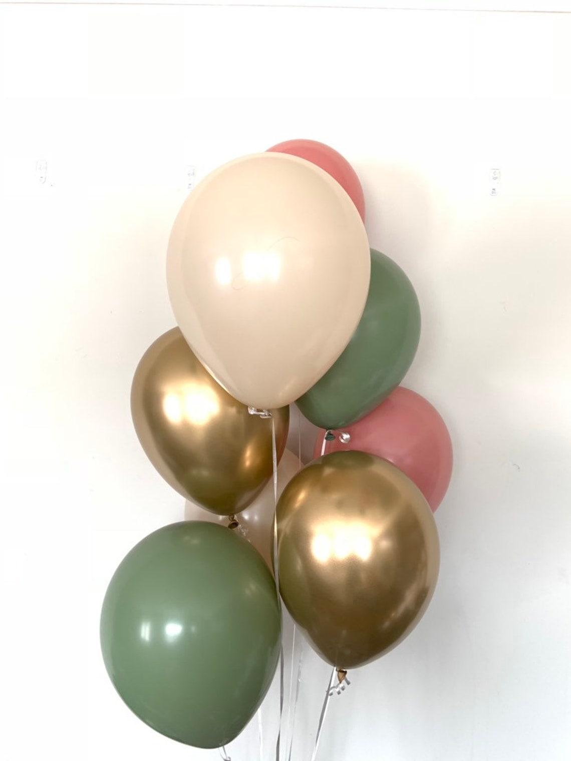 Green and Rose Balloons | Light Green Wedding Decor | Green and Blush ...