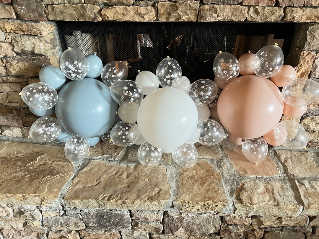 Snowflake Balloons DIY Kit Winter Wonderland Birthday Little Snowflake ...