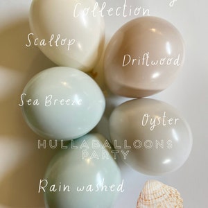 Coastal Cottage Layered Balloons | Beach First Birthday | Beach Baby ...