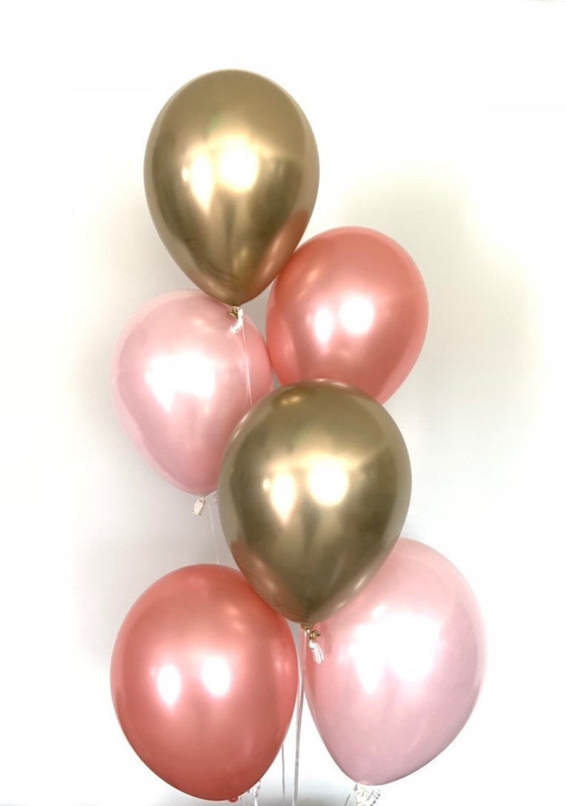 Pink Blush Balloons Blush and Rose Gold Balloons Rose Gold | Etsy