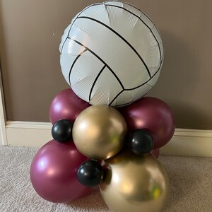 Volleyball Balloon Centerpiece DIY Kit Volleyball Team Party Balloons ...