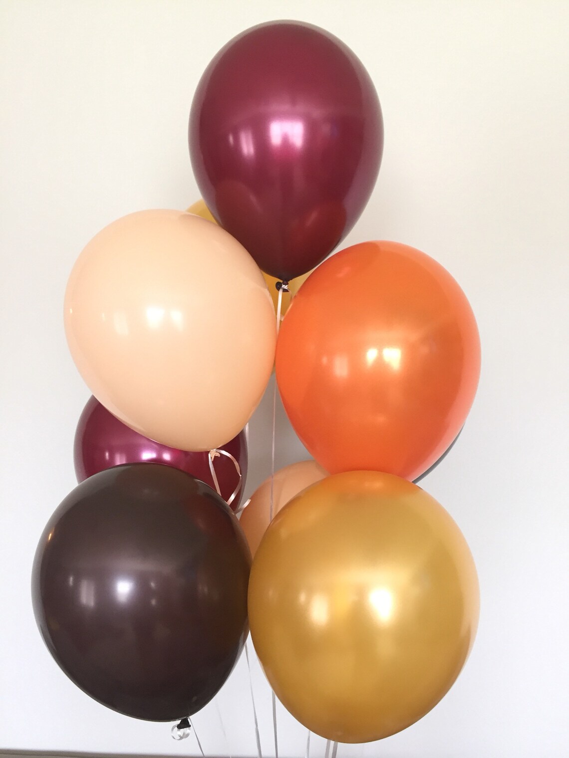 Blush and Burgundy Balloons Fall Balloons Brown and | Etsy