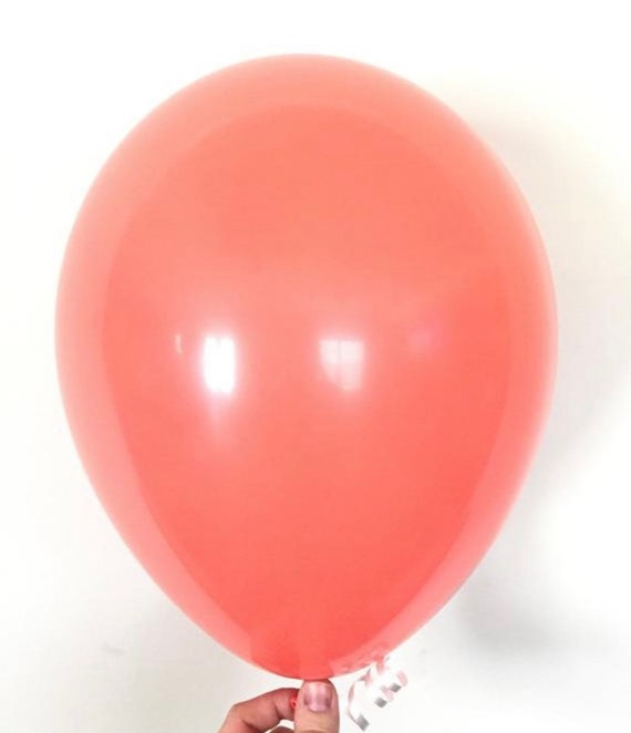 Coral Balloons Coral Latex Balloons Coral Birthday Party - Etsy