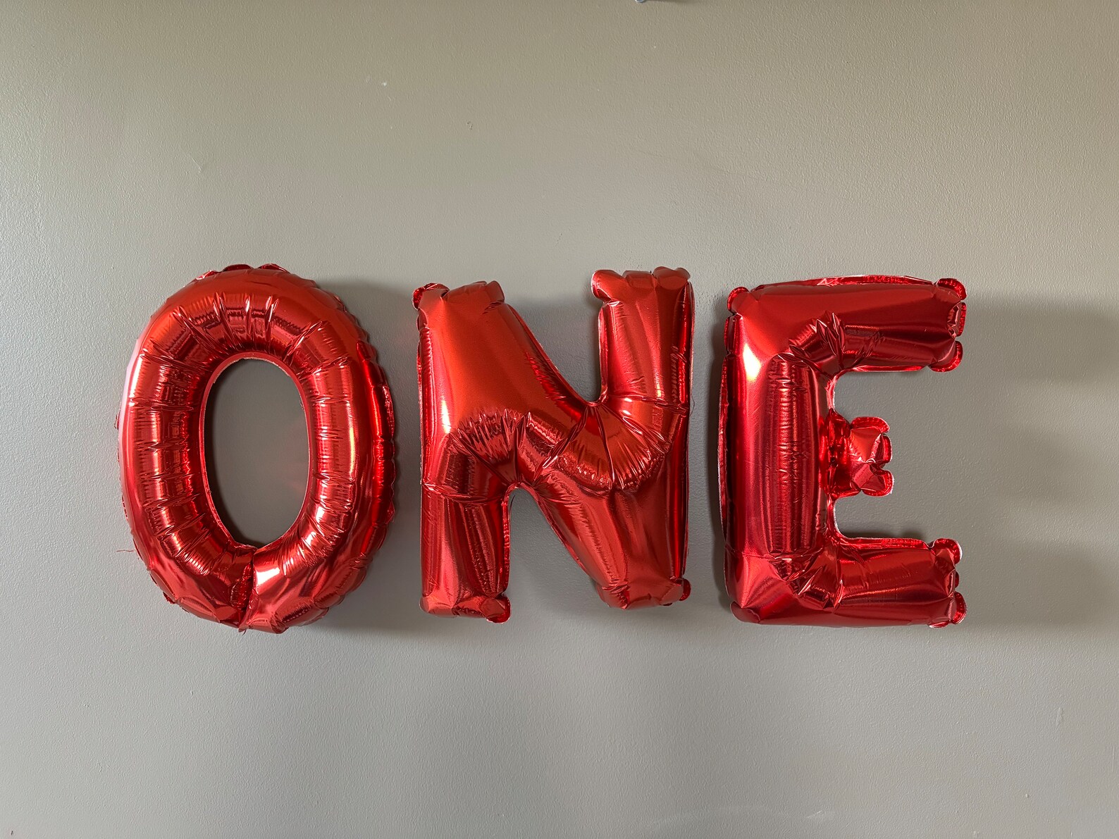 Red One Balloons | Red High Chair Banner | First Birthday Balloons ...