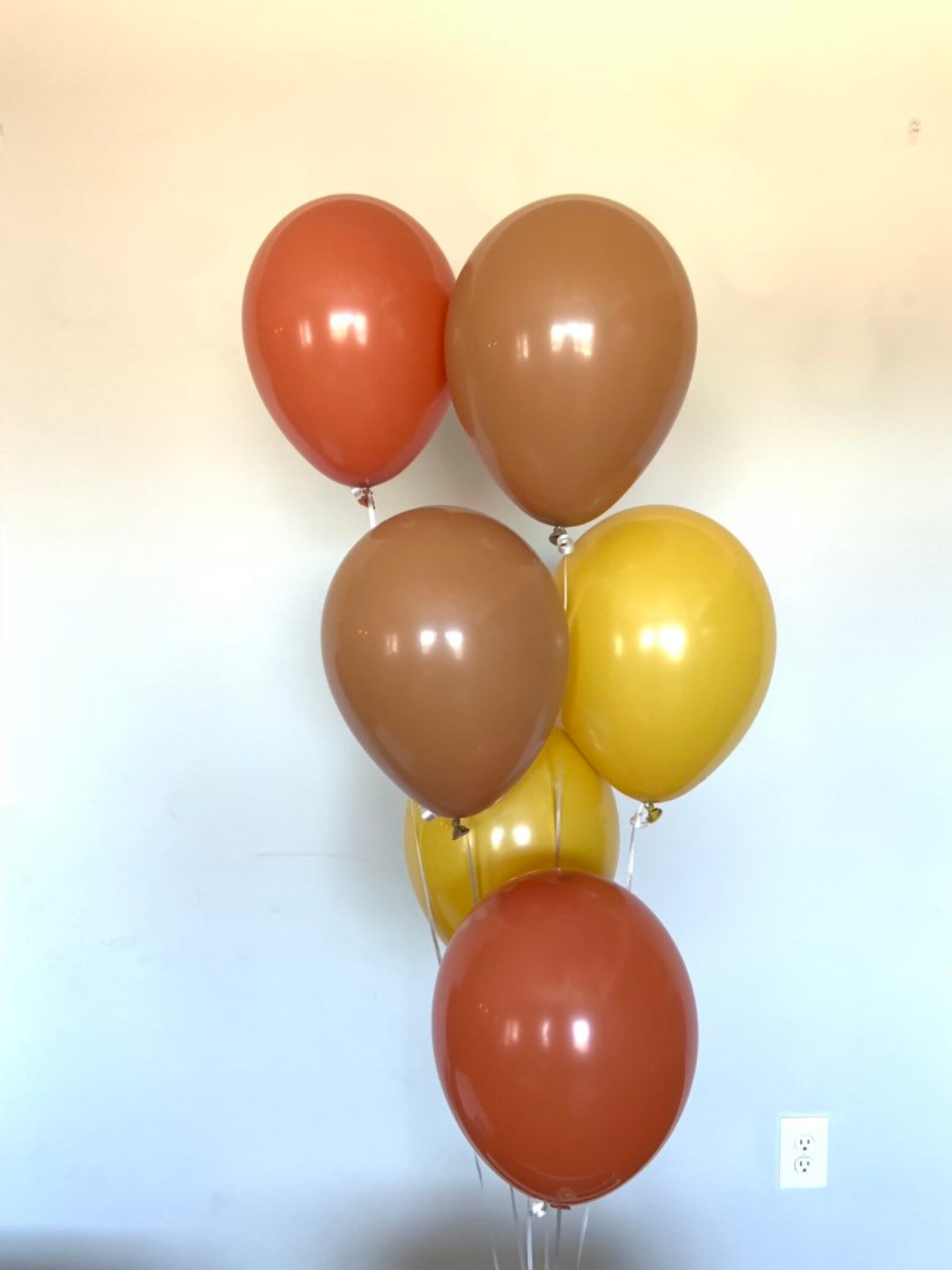 Boho Rainbow Balloons Burnt Orange Balloons Fall Bridal Etsy