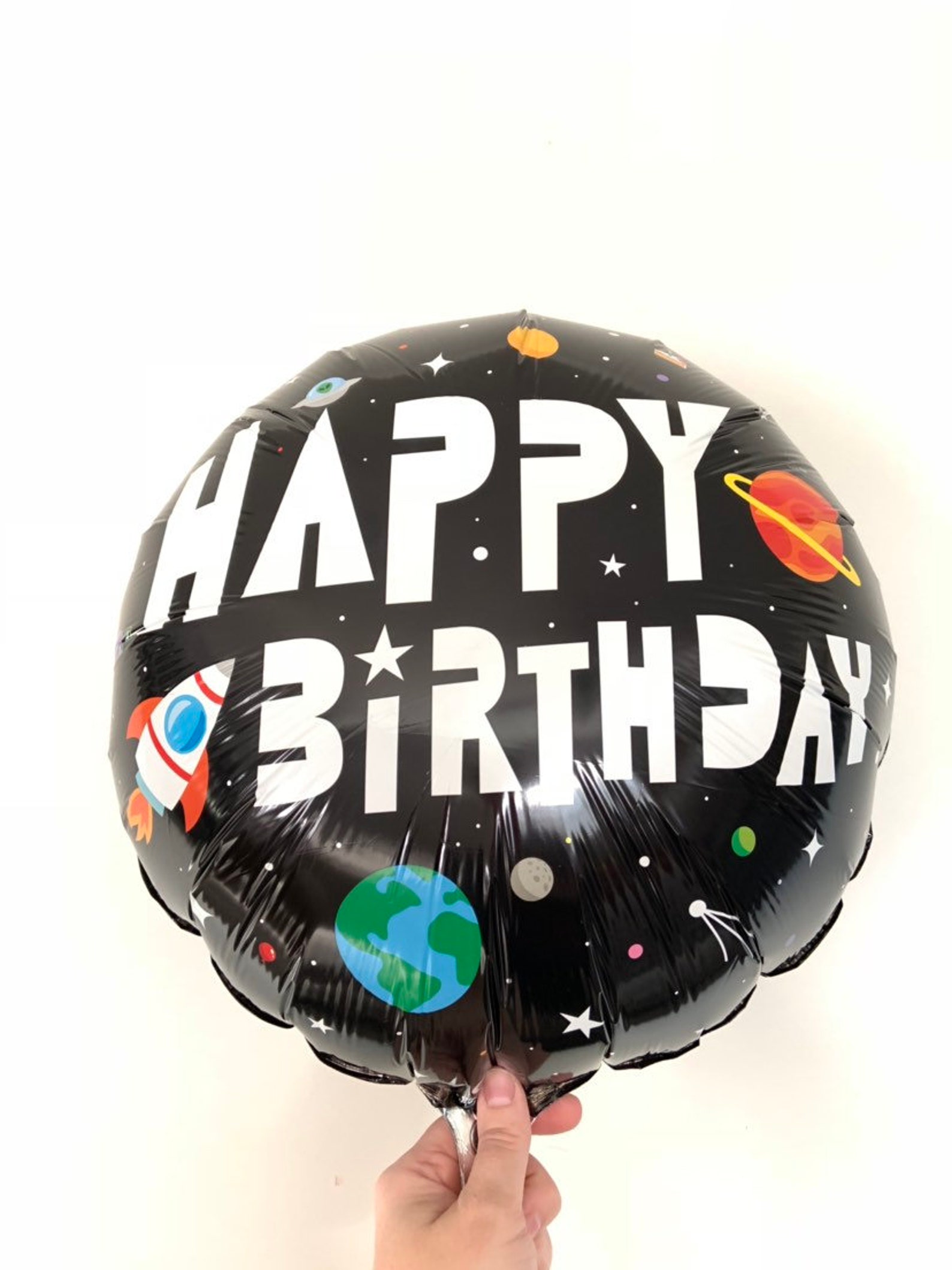 Galaxy Happy Birthday Balloons Outerspace Birthday Party - Etsy
