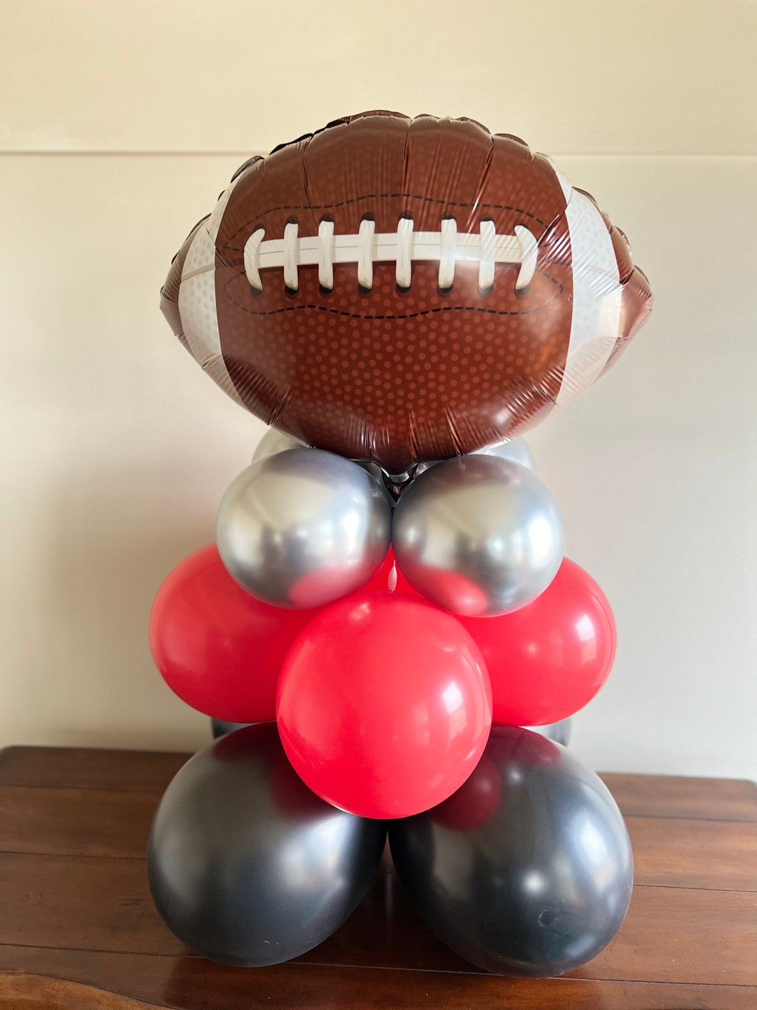 Football Balloon Centerpiece | Men’s Birthday Party | Sports Birthday ...