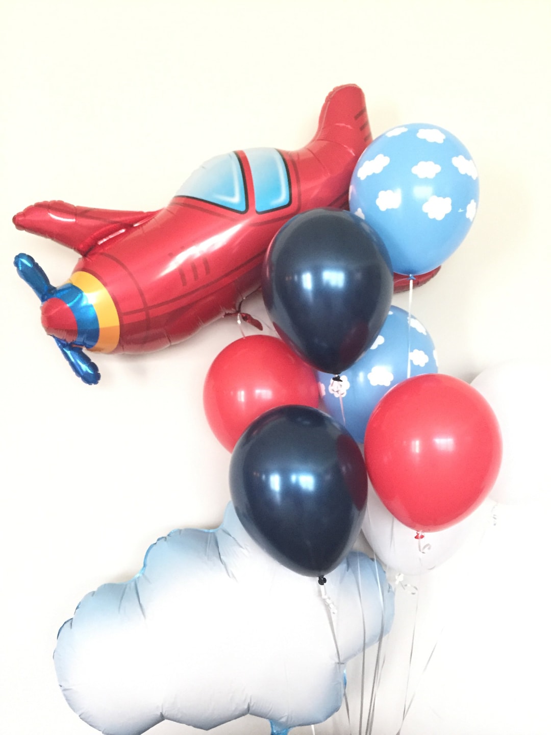 Airplane Balloons Vintage Airplane Birthday Party Travel Party Decor ...
