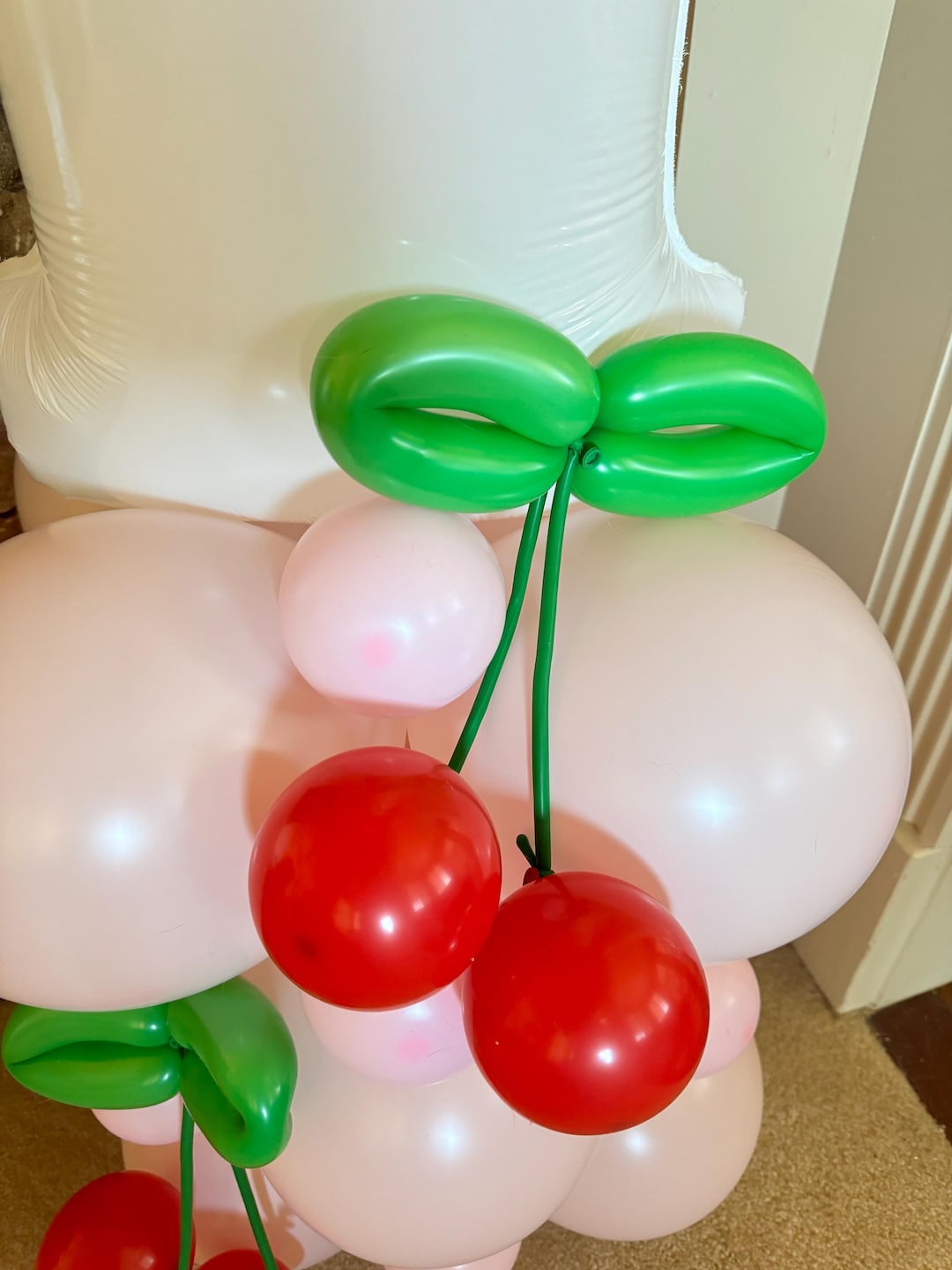 Cherry Balloon Kit | She’s Our Cherry on Top First Birthday Balloons ...
