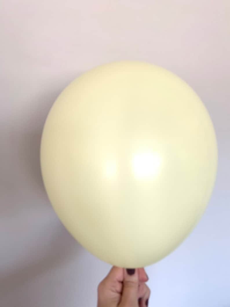 Pastel Matte Yellow Balloons | Yellow Latex Balloons | Yellow Birthday ...