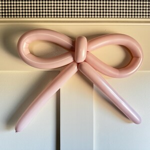 Dusty Pink Bow Balloon Kit | Pink Bow Birthday Balloons | Pink Gingham ...