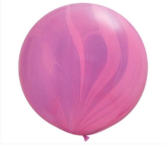 Pink and Purple Balloons 3' Agate Balloon Large Agate | Etsy