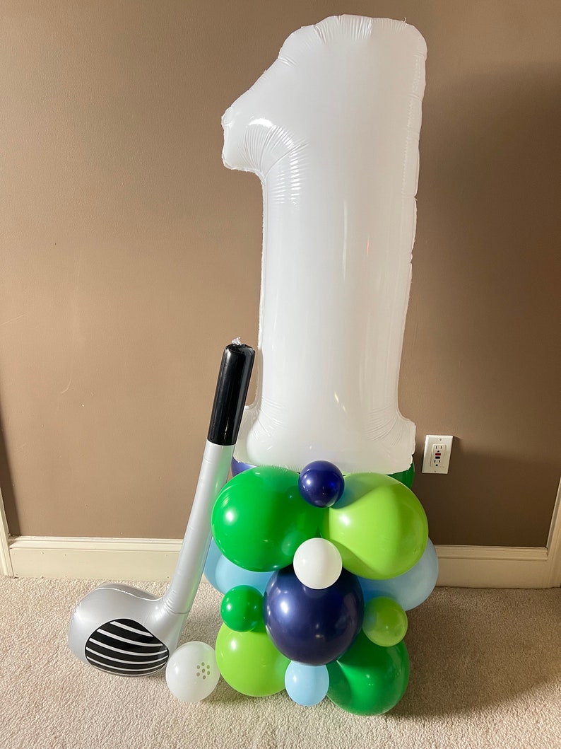 Golf Balloon Tower Kit | Golf Balloons | Hole in One Birthday Party ...