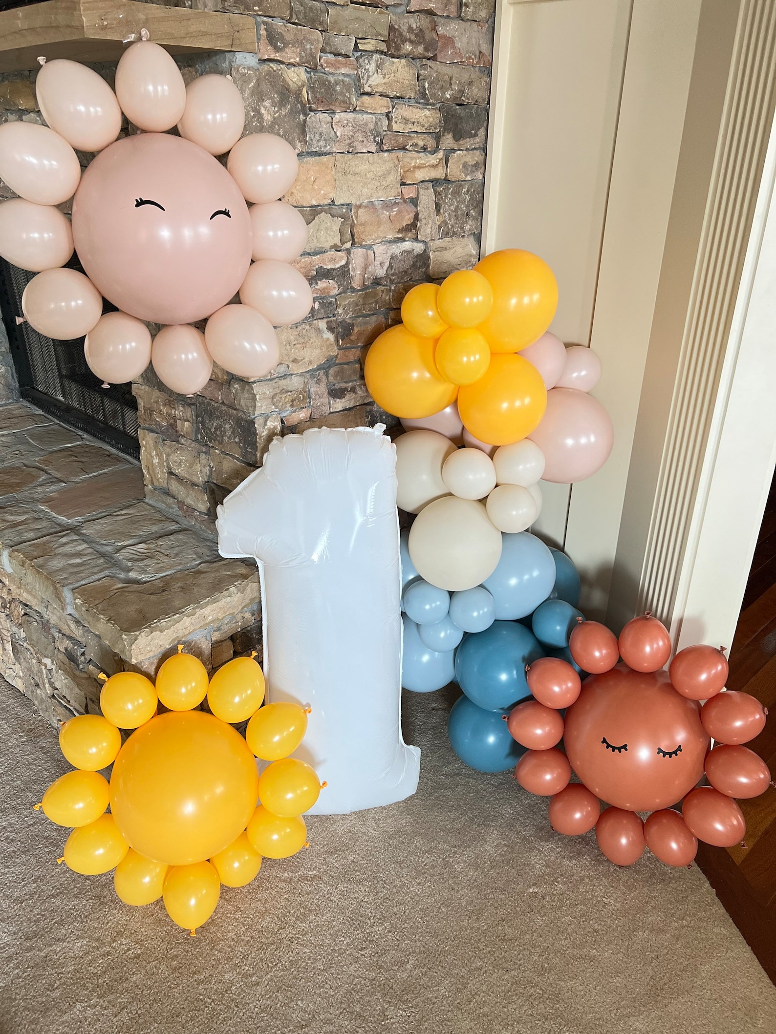 Little Sunshine Balloons First Trip Around the Sun Birthday Little ...