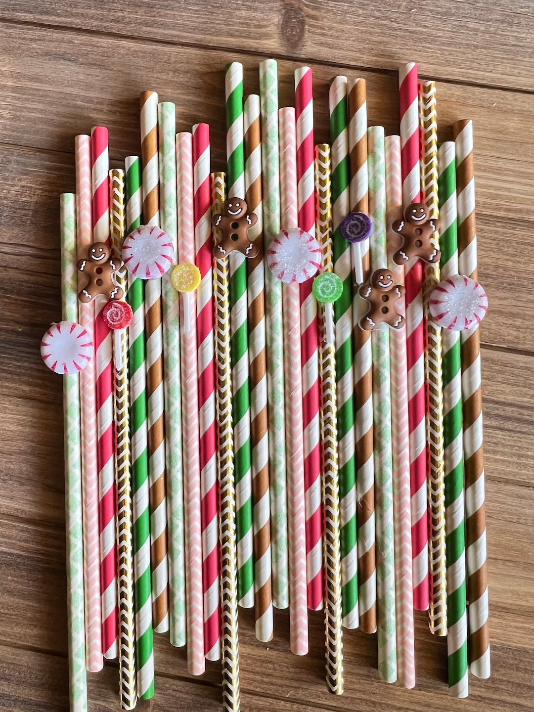 Christmas Straws | Gingerbread Baby Shower | Little Gingerbread Man ...