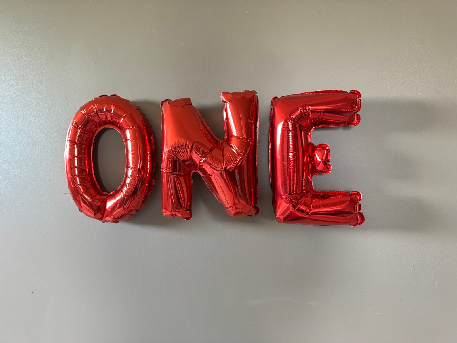 Red One Balloons | Red High Chair Banner | First Birthday Balloons ...