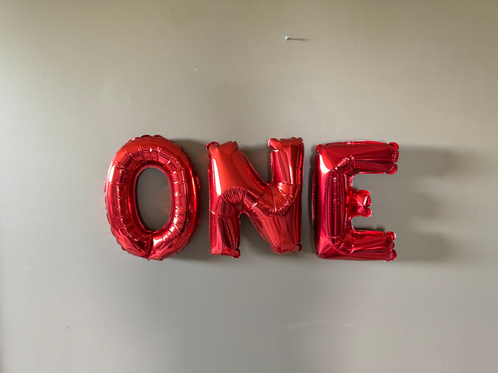 Red One Balloons | Red High Chair Banner | First Birthday Balloons ...