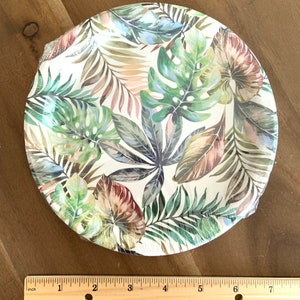 Tropical Plates | Tropical Party Decor | Green Leaf Plates | Tropical ...