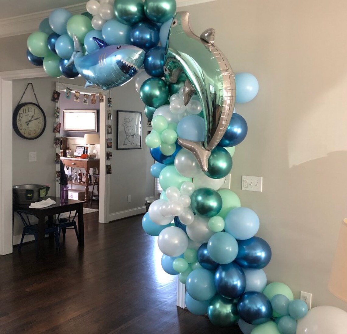 Shark Balloon Garland Shark Birthday Party Shark Bait - Etsy
