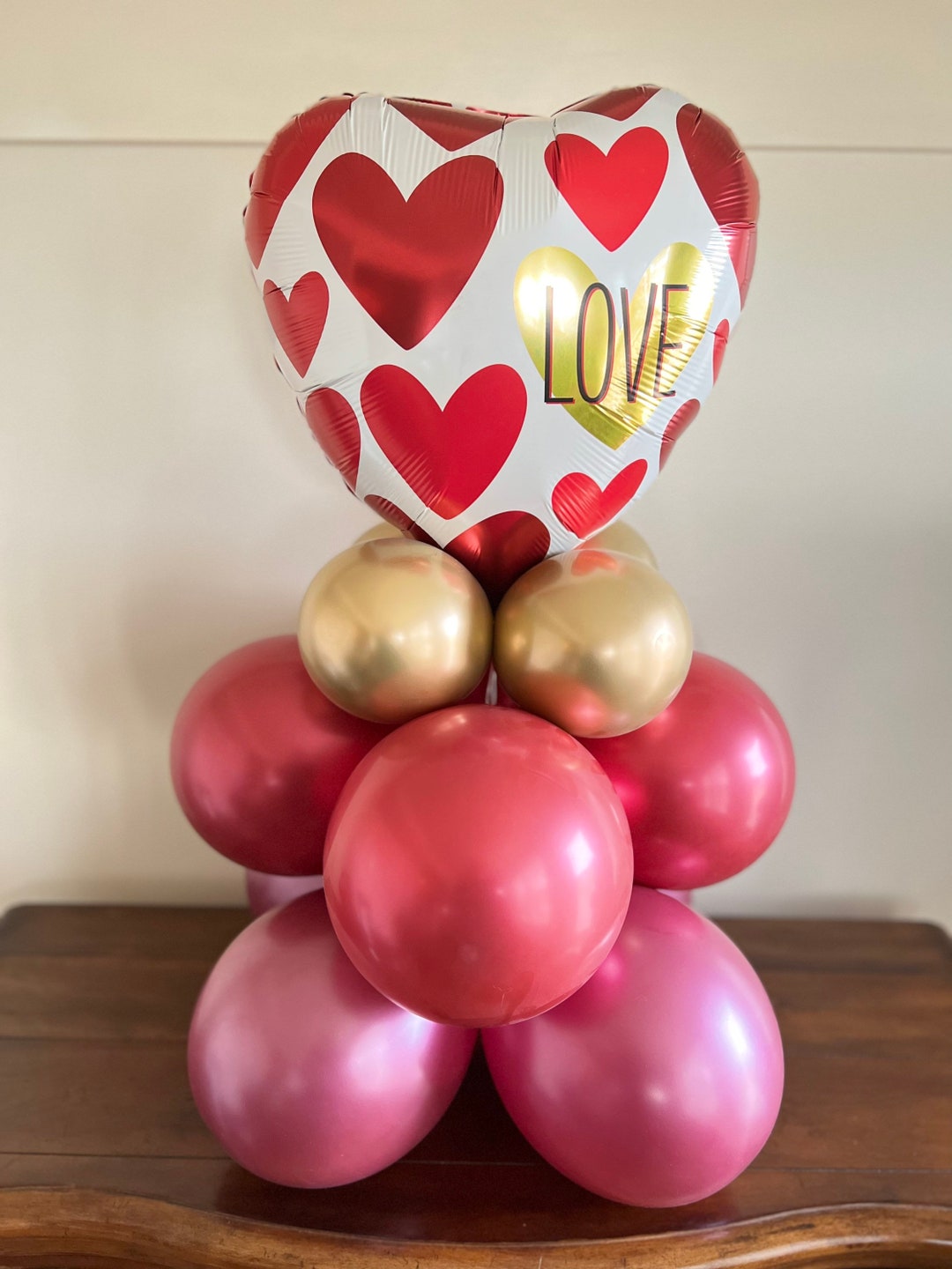 Valentines Day Balloon Centerpiece DIY Kit | Be My Valentine Balloons ...