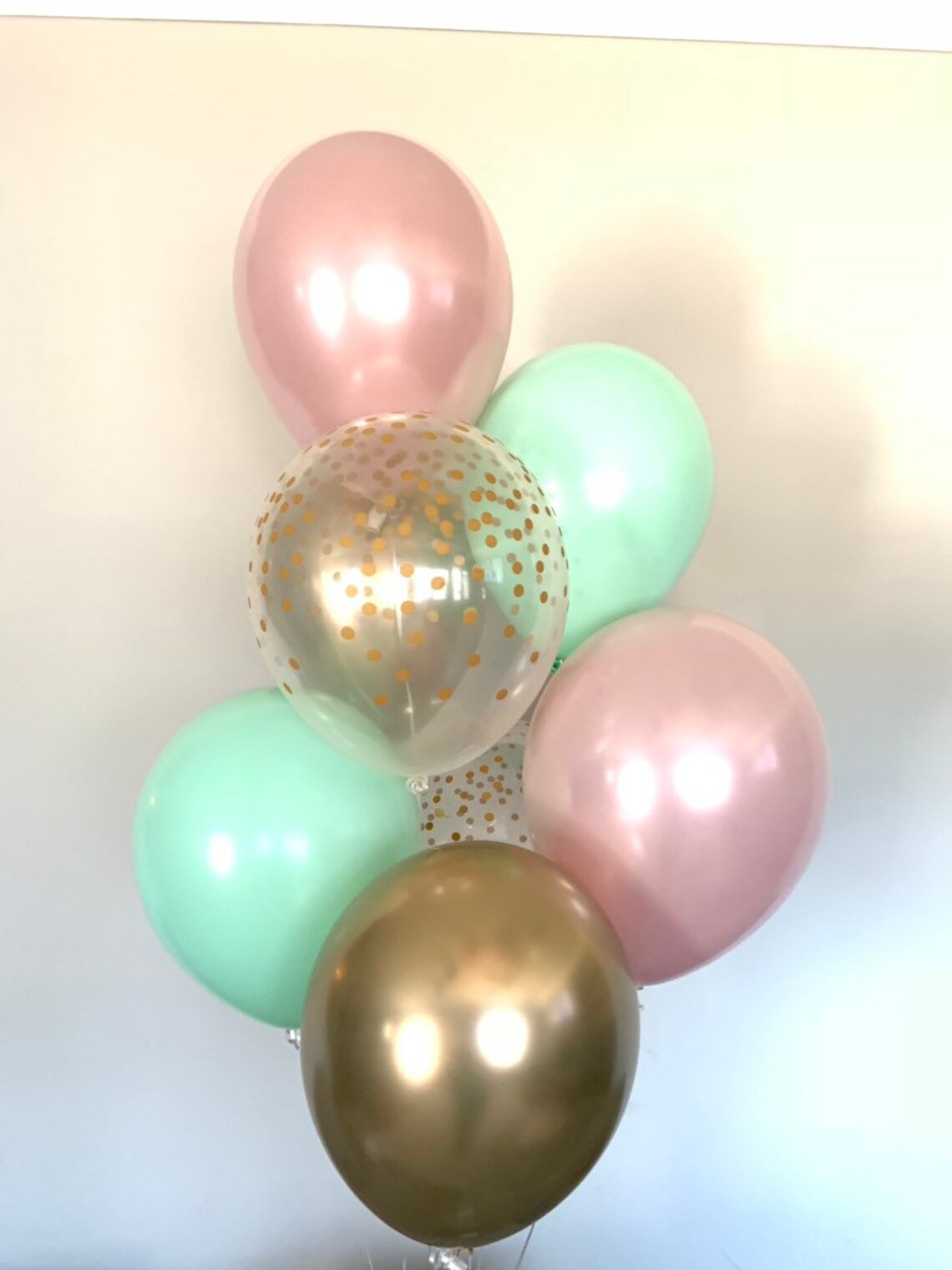 Pink Blush Balloons Blush and Mint Balloons Matte Mint and - Etsy