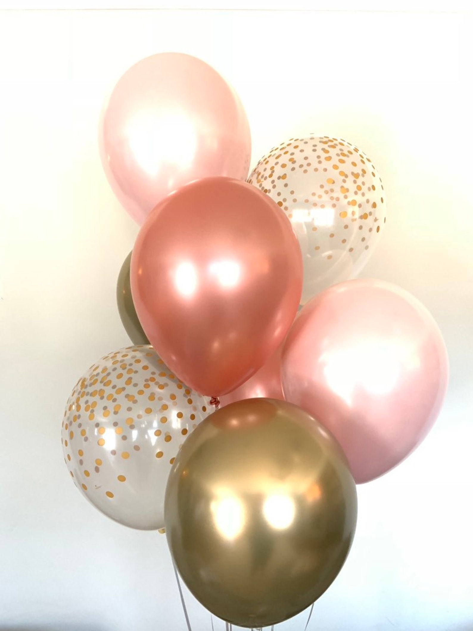 Pink Blush Balloons | Blush and Gold Balloons | Gold and Blush Balloons ...