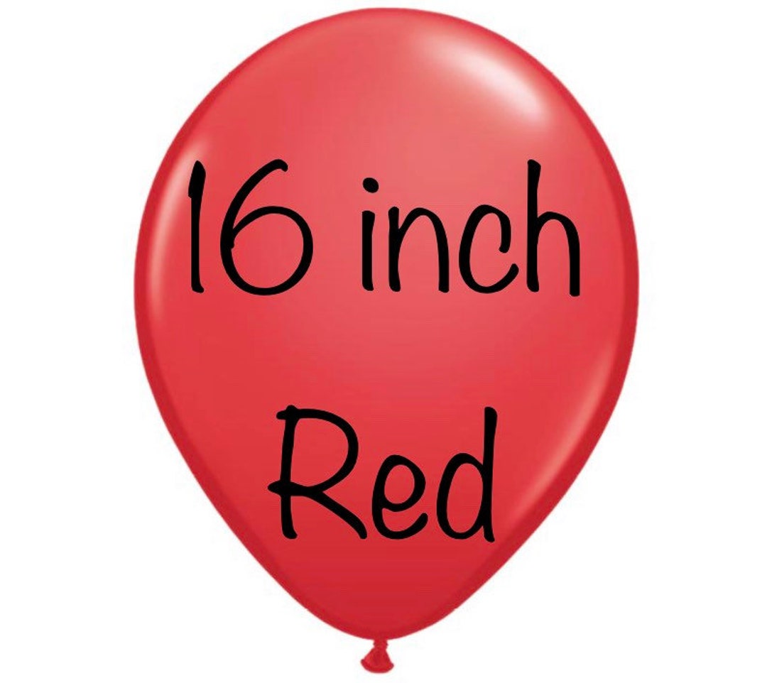 16 Inch Red Balloons | Red Birthday Party Decor | Red Bachelorette ...