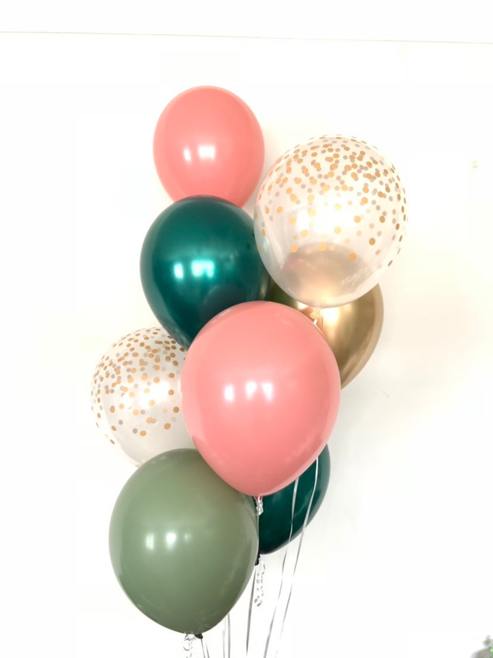 Green and Rose Balloons | Light Green Wedding Decor | Green and Blush ...
