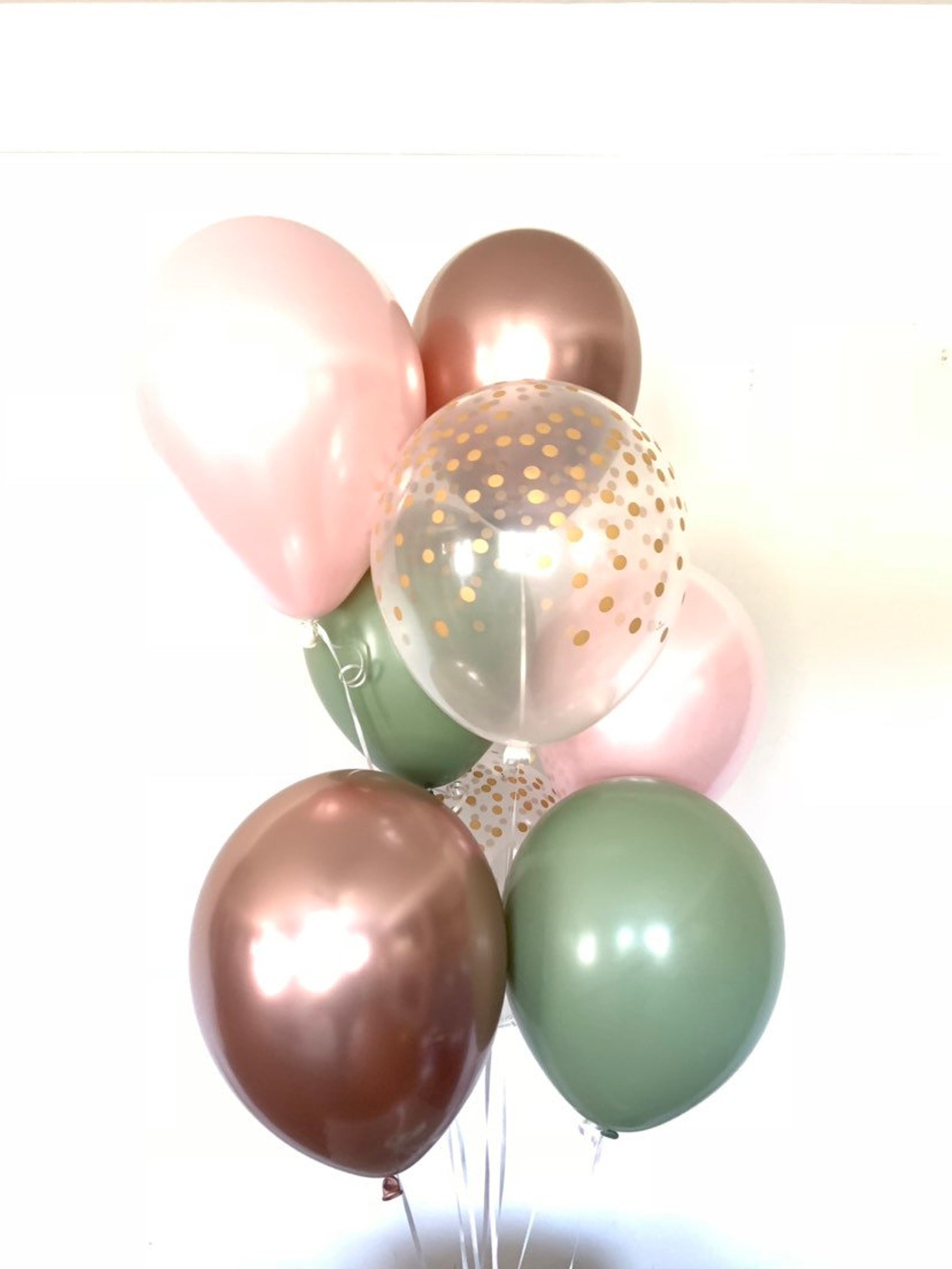 Green and Blush Balloons Light Green Wedding Decor | Etsy